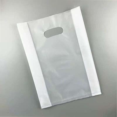 China Customizable Plastic Shopping Bags Frosted Die Cut Bags Lightweight for sale