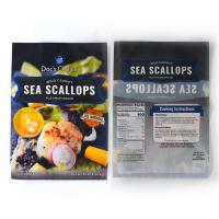 China Custom Recyclable Plastic Bag Food Grade Seafood Plastic Bags Three Side Seal High Barrier Packaging for sale
