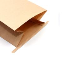 China Eco Friendly SOS Paper Bags Brown Tin Tie Paper Bags Reusable For Bakery Packaging for sale