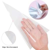 China Transparent Plastic Bread Bag Triangle Cellophane Treat Bags Resealable With Gold Twist Ties for sale