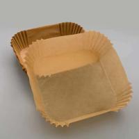 China High Temperature Air Fryer Safe Paper Greaseproof Square Baking Liners Customized for sale