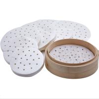 China White Disposable Air Fryer Liners Customized Perforated Parchment Paper Durable for sale