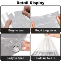 China Food Grade Plastic Roll Bags Transparent Supermarket Plastic Bag Roll Moisture Resistant for sale
