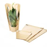 China Customized Kraft Paper Flower Sleeves Breathable Paper Bouquet Sleeves Eco Friendly for sale