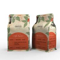 China Custom Printed Coffee Bean Packaging Bag Self-Standing Zipper Coffee Bag With Valve Seal Premium Barrier Pouch for sale