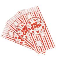 China Custom Popcorn Side Gusset Paper Packaging Bags Disposable Food Grade Snack Bags For Party for sale