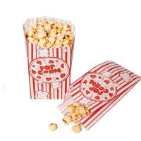 China Custom Popcorn Side Gusset Paper Packaging Bags Disposable Food Grade Snack Bags For Party for sale