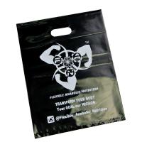 China Die Cut Printed Plastic Shopping Bags Thick Waterproof Disposable Packaging For Supermarket Retail for sale