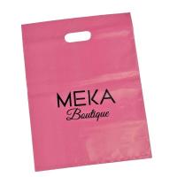 China Die Cut Printed Plastic Shopping Bags Thick Waterproof Disposable Packaging For Supermarket Retail for sale