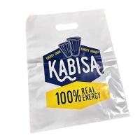 China Die Cut Printed Plastic Shopping Bags Thick Waterproof Disposable Packaging For Supermarket Retail for sale