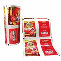 China Multi color printed plastic laminated roll film custom size for condiment snack automatic packaging for sale