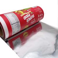 China Multi color printed plastic laminated roll film custom size for condiment snack automatic packaging for sale