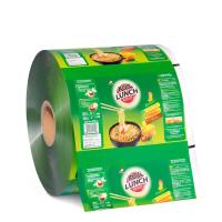 China Multi color printed plastic laminated roll film custom size for condiment snack automatic packaging for sale