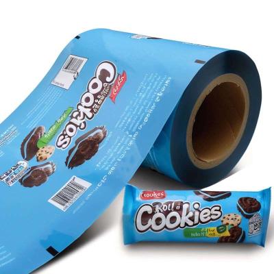 China Multi color printed plastic laminated roll film custom size for condiment snack automatic packaging for sale