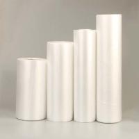 China Food Grade PE Perforated Produce Bag Roll Transparent Easy Tear Plastic Sack For Supermarket Fruit Meat Self Weighing for sale