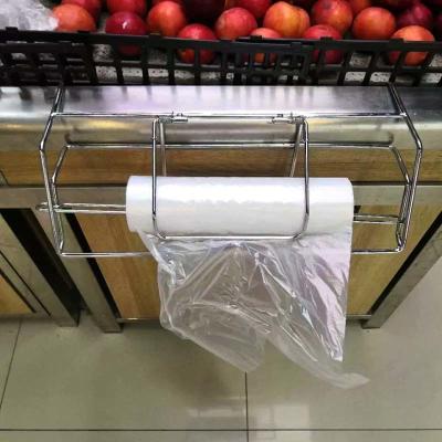 China Food Grade PE Perforated Produce Bag Roll Transparent Easy Tear Plastic Sack For Supermarket Fruit Meat Self Weighing for sale