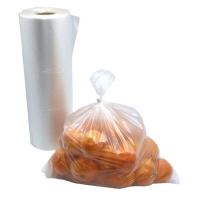 China Food Grade PE Perforated Produce Bag Roll Transparent Easy Tear Plastic Sack For Supermarket Fruit Meat Self Weighing for sale