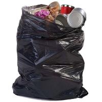 China Custom Black Roll Trash Bags Heavy Duty Perforated Plastic Garbage Bags For Commercial Household Use for sale