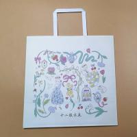 China Solid Thick Kraft Paper Tote Bags Multi Color Option Heavy Duty Packaging For Bakery Takeaway Restaurant Gift for sale