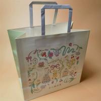 China Solid Thick Kraft Paper Tote Bags Multi Color Option Heavy Duty Packaging For Bakery Takeaway Restaurant Gift for sale