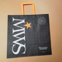 China Custom Recyclable Flat Handle Kraft Paper Bags – Eco-Friendly Shopping Bags For Retail Souvenir Promotional Packaging for sale