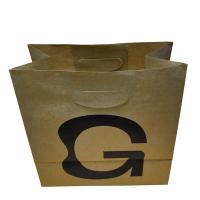 China Die Cut Reinforced Kraft Paper Bags Custom Logo Print Eco Thick Packaging For Retail Brand Promotion for sale