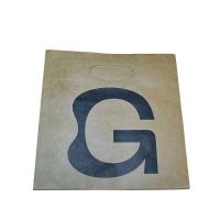 China Die Cut Reinforced Kraft Paper Bags Custom Logo Print Eco Thick Packaging For Retail Brand Promotion for sale