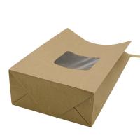 China Kraft Paper Window Tin Tie Coffee Bags Stand Up Bakery Packaging Pouches For Coffee Beans Nuts Bread for sale