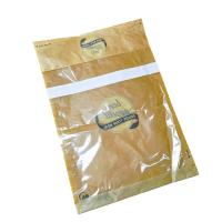 China Kraft Paper Clear Window Flat Bottom Sandwich Bags Tear Open Resealable Packaging For Bakery Takeaway Food for sale