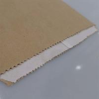 China Customized Serrated Edge Greaseproof Kraft Paper Flat Bags Food Grade Lined Paper Pouches For Bakery Food Packaging for sale