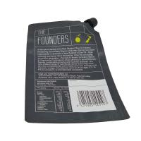 China Custom Printed Black Aluminum Foil Spout Stand Up Pouches High Barrier For Edible Oil Packaging for sale