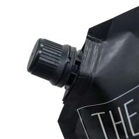 China Custom Printed Black Aluminum Foil Spout Stand Up Pouches High Barrier For Edible Oil Packaging for sale