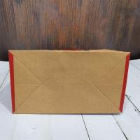China Thickened Custom Logo Flat Handle Kraft Paper Bags Eco Friendly For Retail Store Daily Shopping Packaging for sale