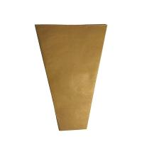 China Natural Brown Kraft Cone Flower Sleeves Waterproof Laminated Florist Bouquet Wrapping Bags for sale