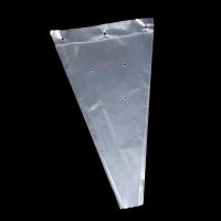 China High Clarity PE Cone Floral Bags Disposable Clear Flower Wrapping Sleeves For Bouquet Shop for sale