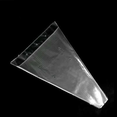 China High Clarity PE Cone Floral Bags Disposable Clear Flower Wrapping Sleeves For Bouquet Shop for sale