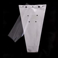 China Recyclable Clear PE Cone Flower Sleeves Eco Friendly Plastic Bags For Valentine Rose Packaging for sale