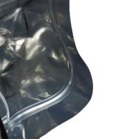 China Reclosable Zipper Black Printed Stand Up Pouch Light Proof Aluminum Foil Bag For Food Retail for sale