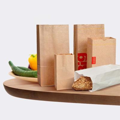 China Blank SOS Paper Sacks Brown & White Kraft Stackable For Grocery Supermarket Retail Packing for sale
