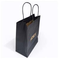 China Brand Logo Twisted Paper Handle Bag for Boutique Gift Packaging for sale