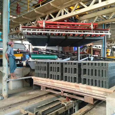 China 300000 Brick Manufacturing Plant - Automatic Hollow Block Making Equipment with 90-120m Kiln Length and 100000-300000 Daily Capacity for sale