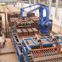 China Automated Clay Brick Manufacturing Plant with Robot Stacking System - 300,000 Bricks/Day, 12.98m Kiln Section for sale