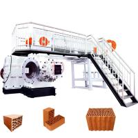 China JKY55 Double Stage Vacuum Extruder Clay Brick Making Machine 20000 B/hr 18 Ton for sale