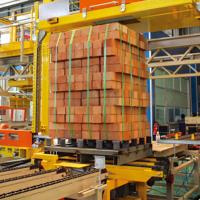 China Automatic Brick Packing Machine 10000-30000 BPH Unloading Grouping Brick Making Machine for sale