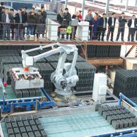 China Automatic Robot Brick Setting Machine 30000 Bricks/Hour Capacity with 18kW Power and 0.8MPa Pressure for sale