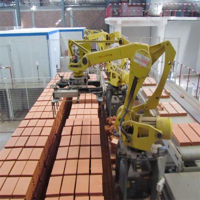 China Robot Stacking Automatic Brick Making Machine 800kg Capacity with Custom Gripper for 30,000 Bricks/Hour Production for sale