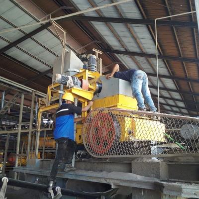 China GS1000 Roller Crusher Automatic Clay Brick Production Line 20-55m3/hr Capacity 1mm-3mm Roller Clearance for sale