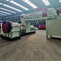 China JKY55 Double Stage Vacuum Clay Brick Extruder Machine - 8000-25000 Bricks/Hour Capacity, 22000kg Weight for sale
