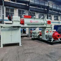 China JKY55 Double Stage Vacuum Clay Brick Extruder Machine - 8000-25000 Bricks/Hour Capacity, 22000kg Weight for sale