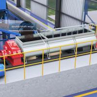 China Halstec SJ3600×420 Double Shaft Mixer 75kw for Fired Clay Brick Raw Materials Mixing 30-45m3/hr for sale